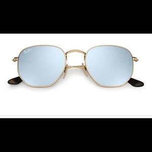 Ray-Ban | Accessories | Brand New Rayban Hexagon Silvergold | Poshmark
